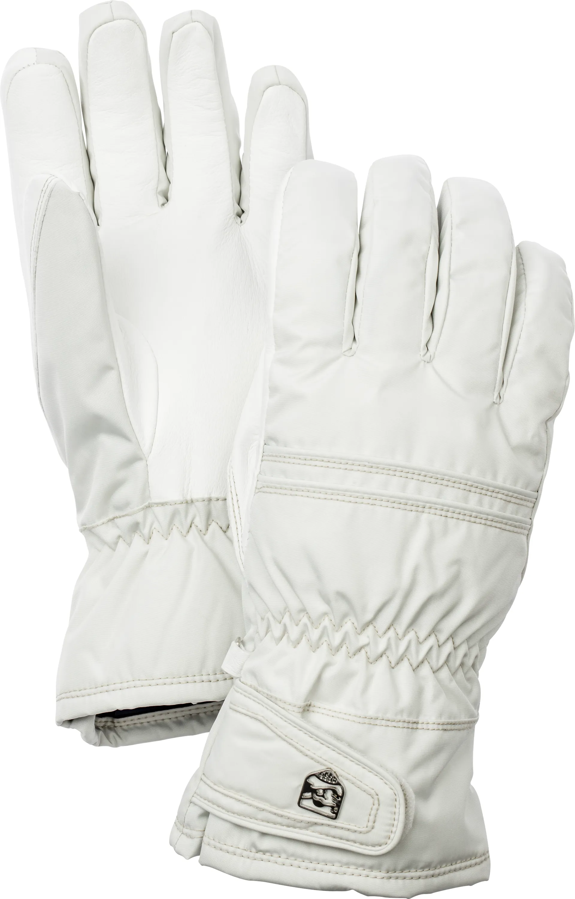 Ladies white leather gloves store