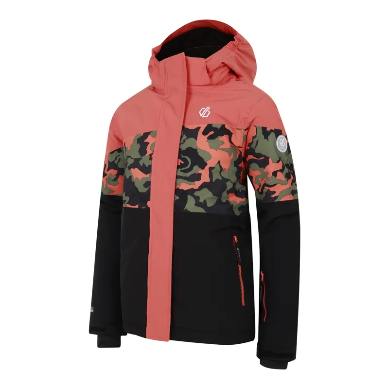 DARE2B Humour3 Kids Ski Jacket in Orange Rust