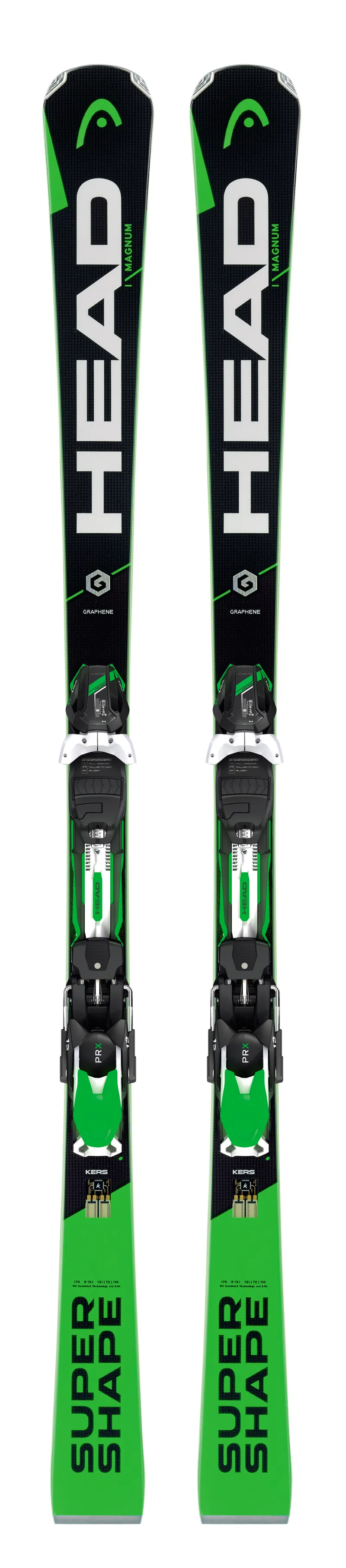 Head i.Supershape Magnum 2017 Mens Skis with PRX Bindings