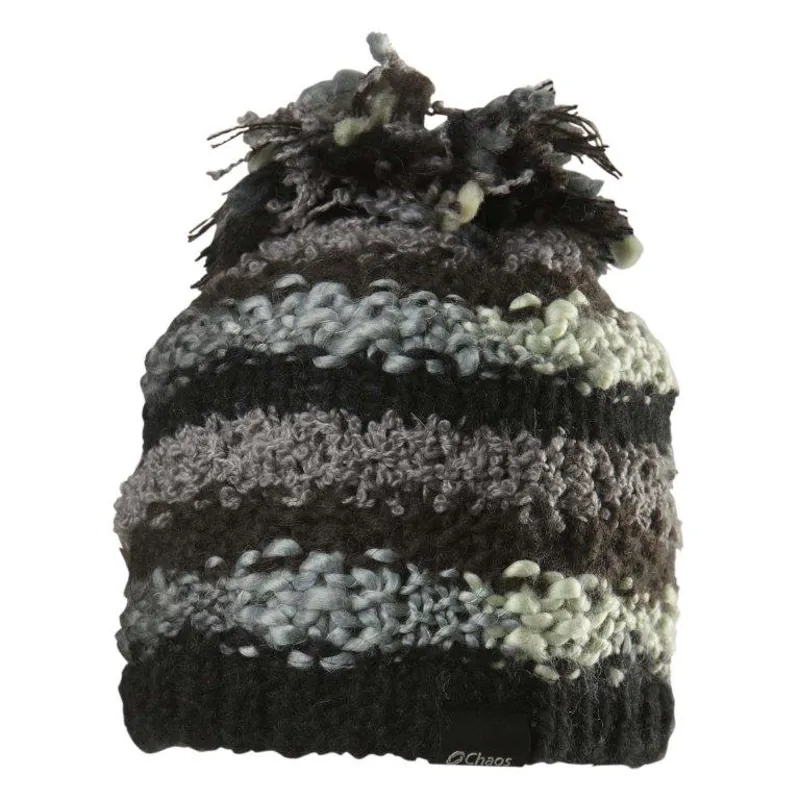 Chaos Beni Hat in Black | Warm | Fleece | Lined | Wacky | Indie