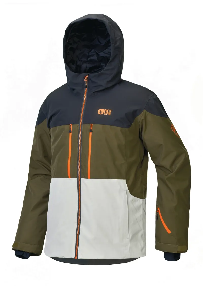 Picture Object Mens Ski Jacket in Khaki - The Ski Shop