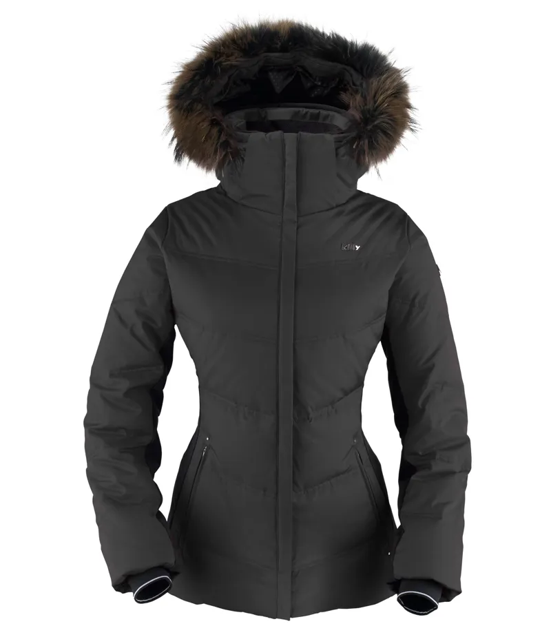 Killy Nymphe Womens Fur Jacket in Black |Waterproof | Breathable