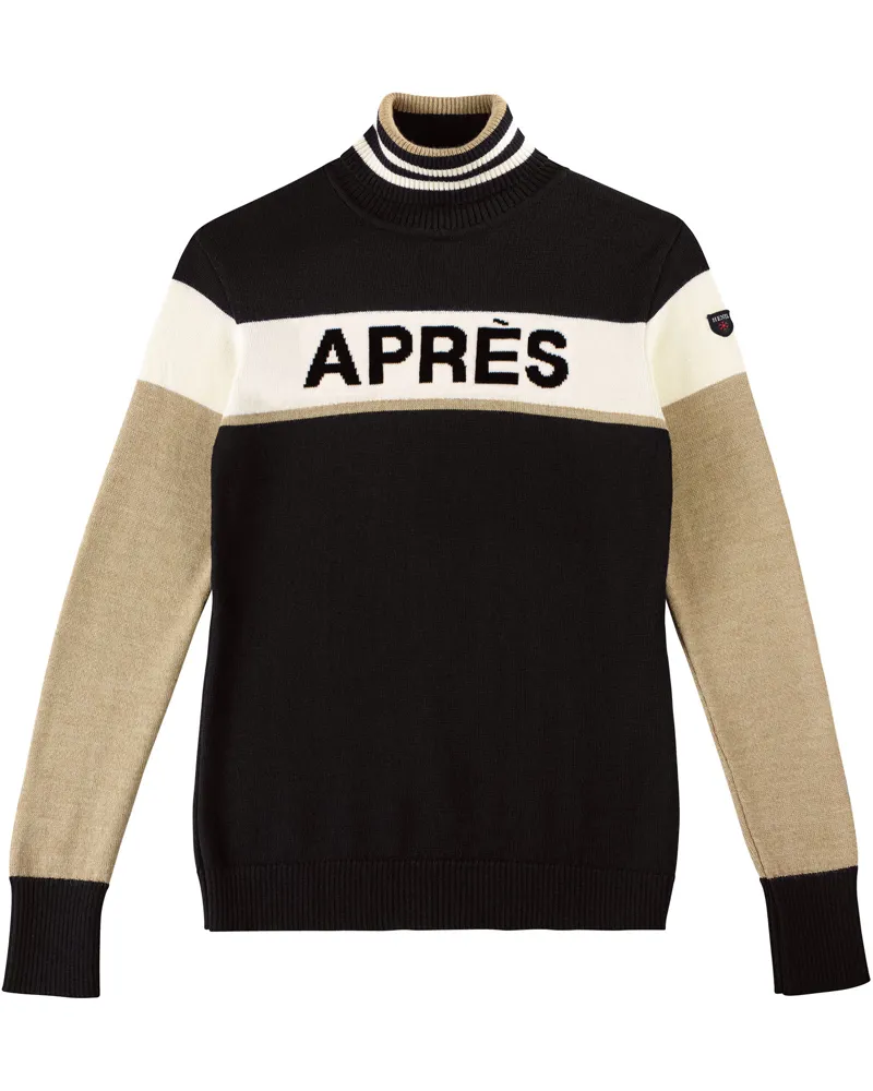 Henjl Womens Merino Wool APRES Roll Neck Sweater